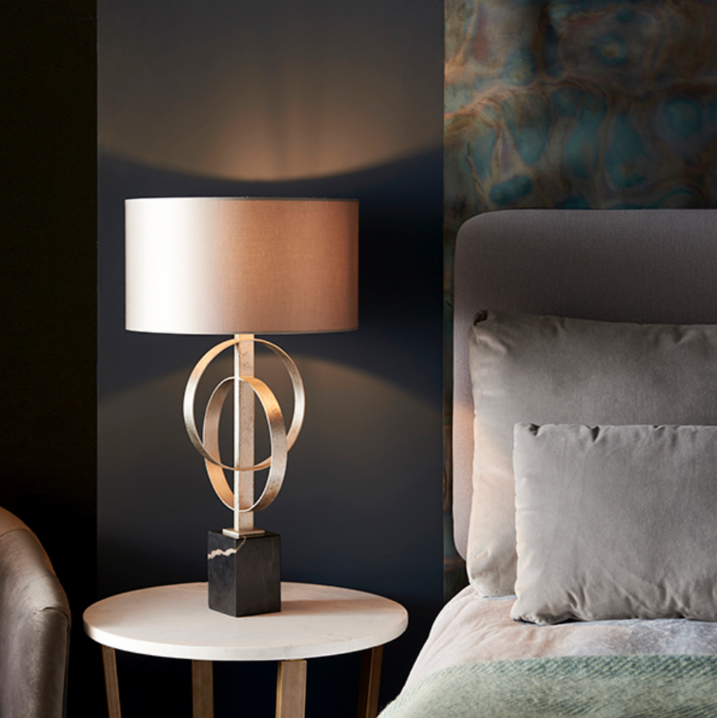 Astrid Table Lamp - Silver Leaf – Online Light Shop