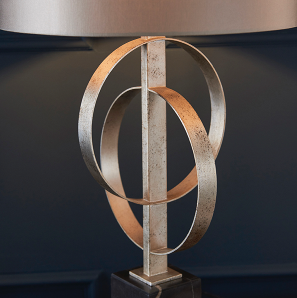 Astrid Table Lamp - Silver Leaf – Online Light Shop