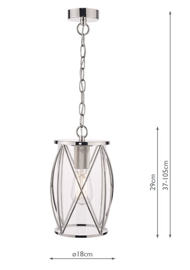 Laura Ashley Beckworth Lantern Polished Nickel Glass – Online Light Shop